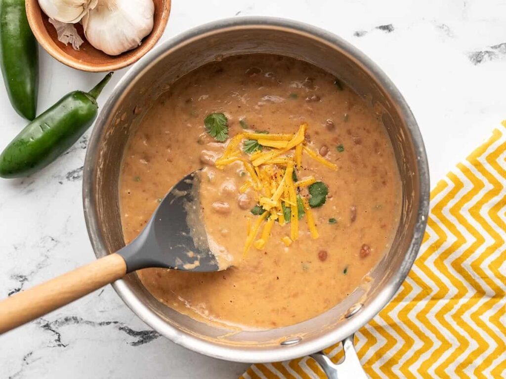 BEST CHEESY PINTO BEANS RECIPE | Recipeera