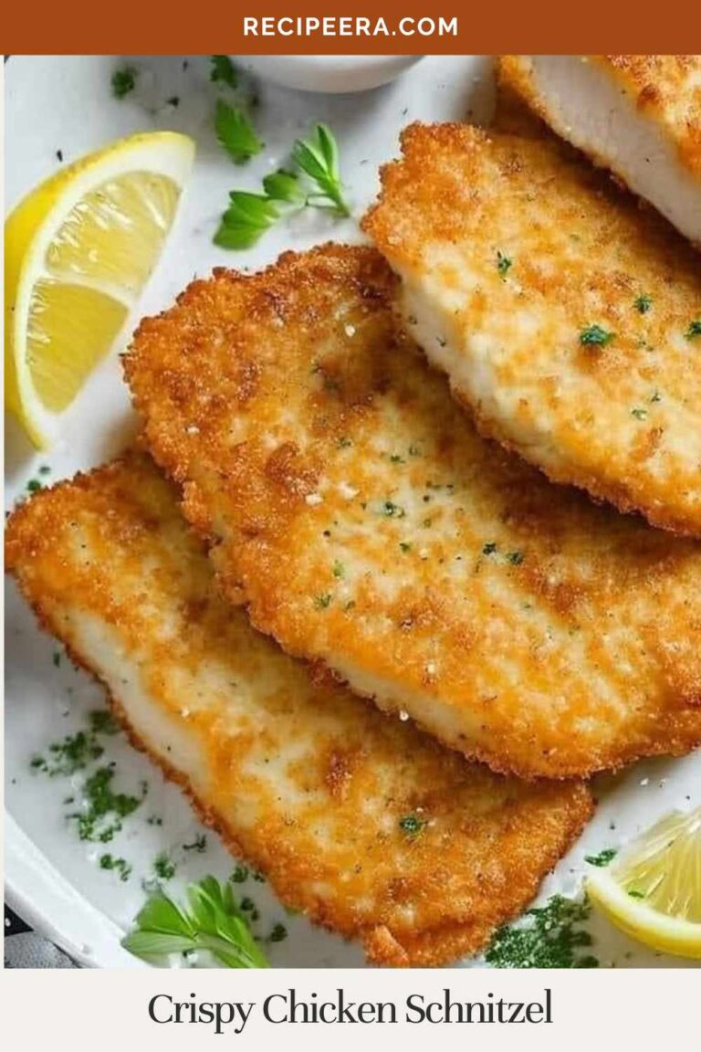 Crispy Chicken Schnitzel | Recipeera