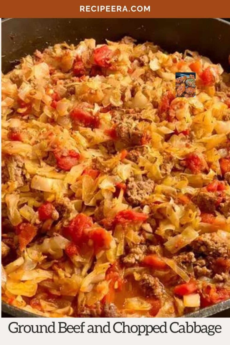 Ground Beef and Chopped Cabbage | Recipeera