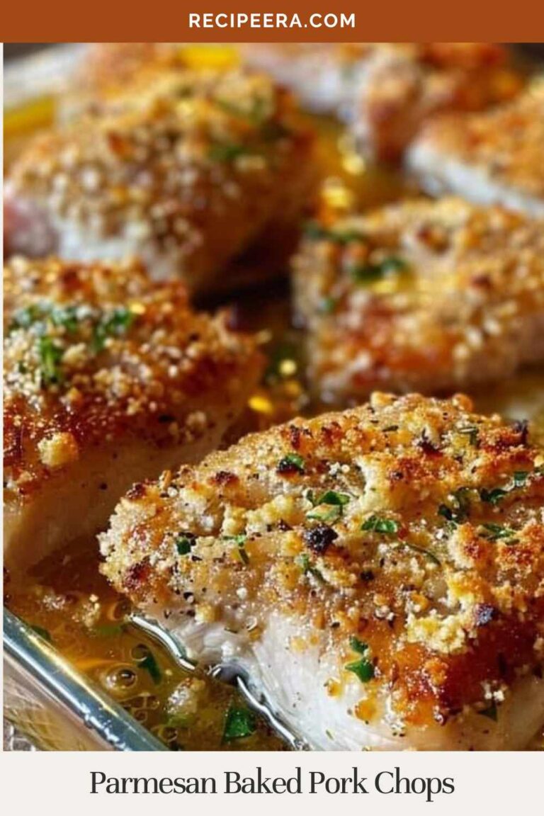 Parmesan Baked Pork Chops | Recipeera