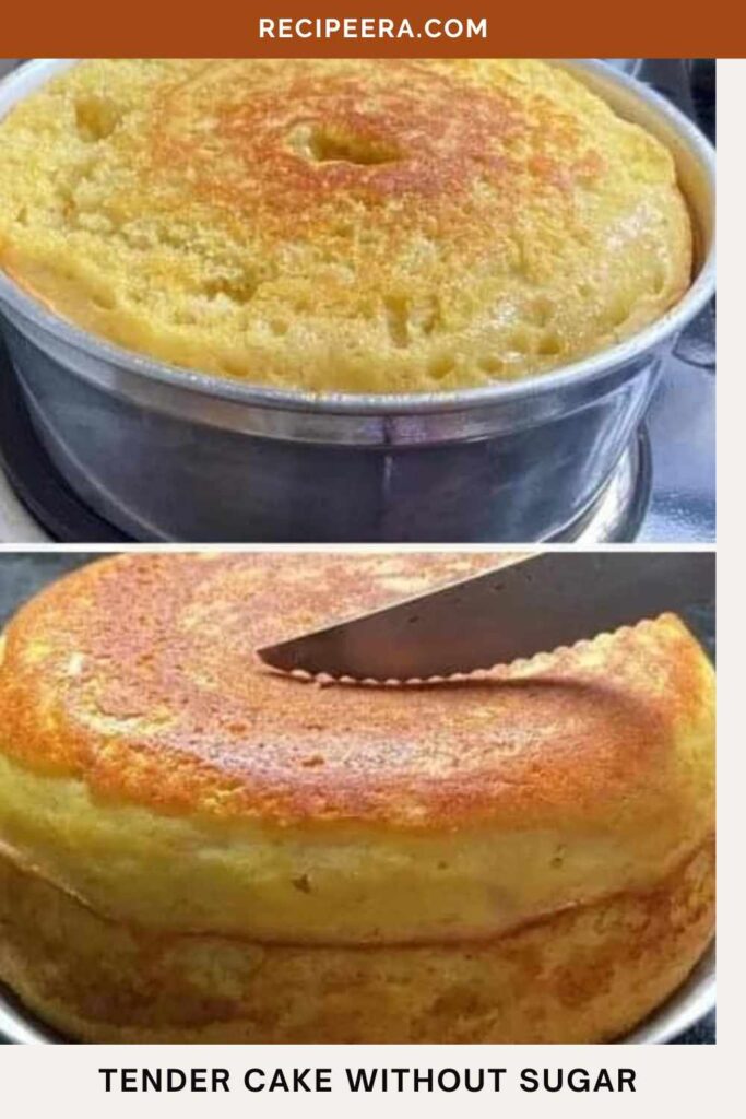 tender cake without sugar & flour | Recipeera