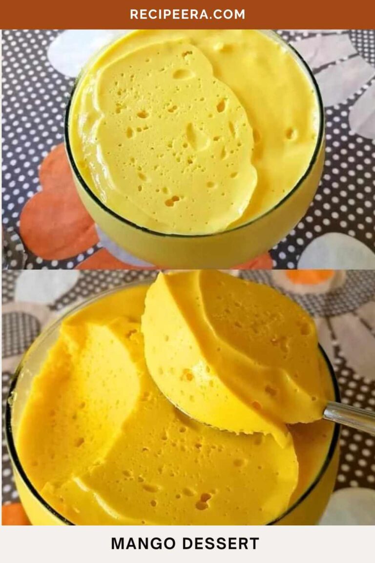 Easy Mango Dessert with 3 Ingredients | Recipeera