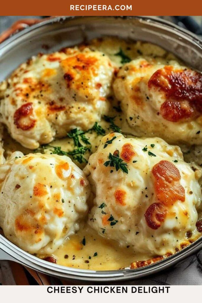 Creamy and Cheesy Chicken Delight | Recipeera