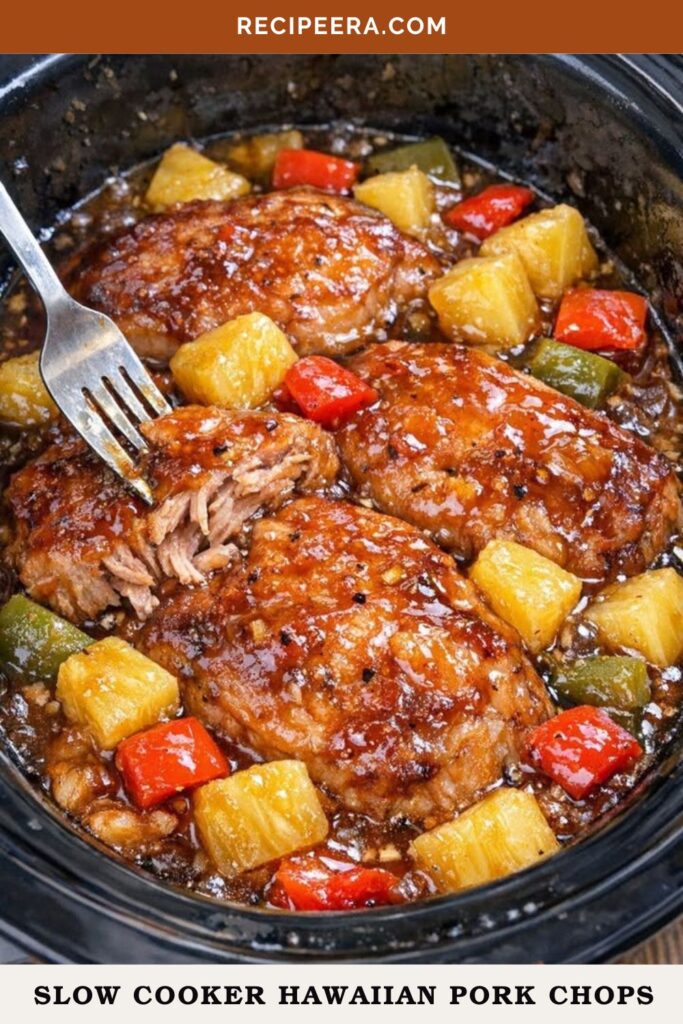 Slow Cooker Hawaiian Pork Chops | Recipeera